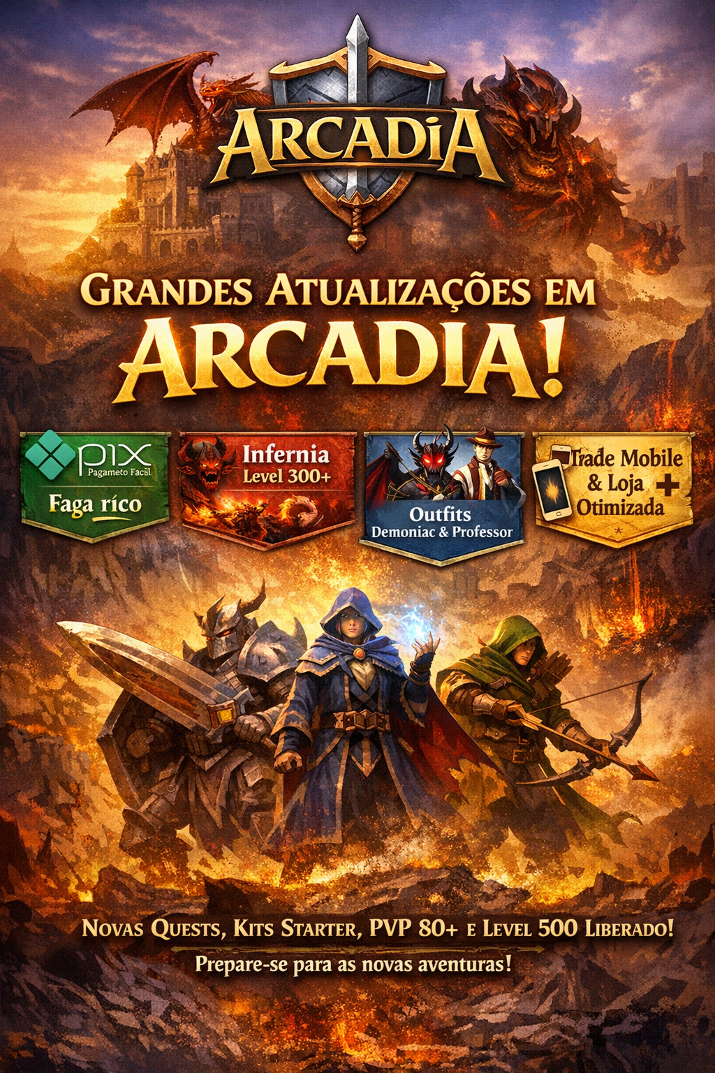 Arcadia MMO - MMORPG 2D Pixel Art