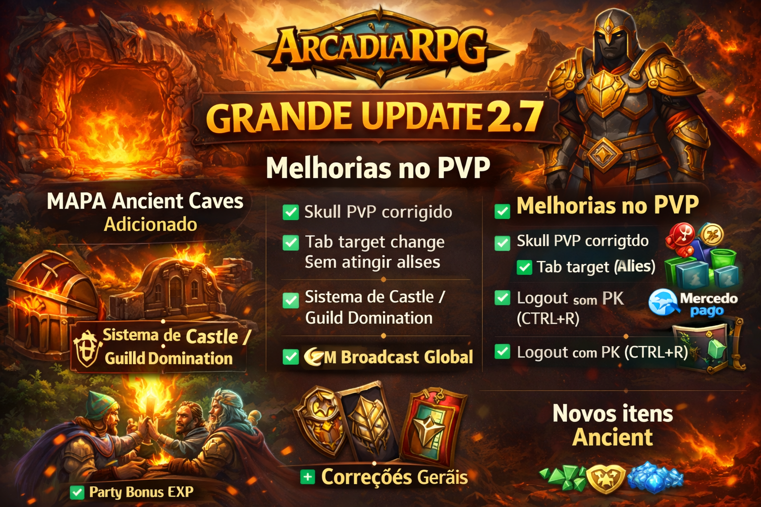 Arcadia MMO - MMORPG 2D Pixel Art