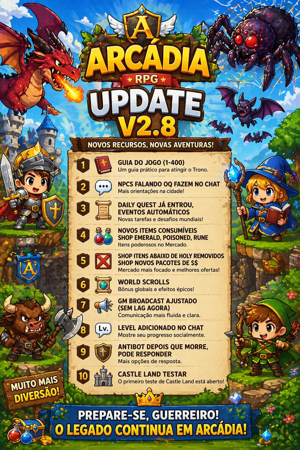 Arcadia MMO - MMORPG 2D Pixel Art
